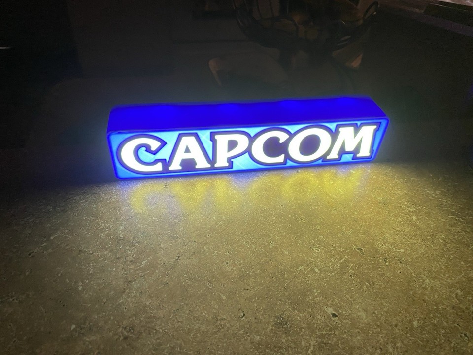 CapCom 3d Printed Led Sign 10 inch /3D printed | eBay