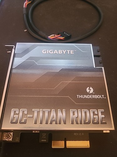 GIGABYTE GC-TITAN RIDGE THUNDERBOLT 3 PCI-EXPRESS CARD (NO RESERVE ...