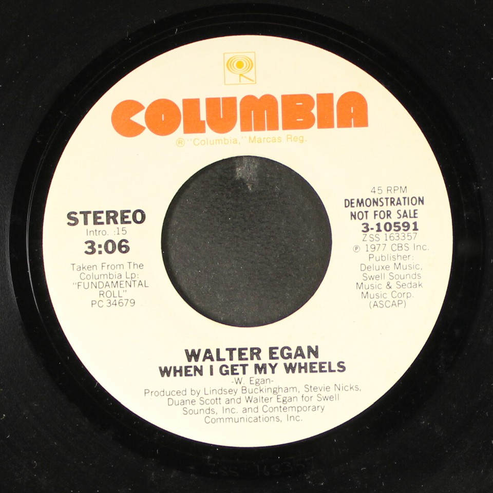 WALTER EGAN: when i get my wheels / mono COLUMBIA 7" Single 45 RPM | eBay