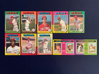 1975 Topps Cincinnati Reds Team Set | eBay