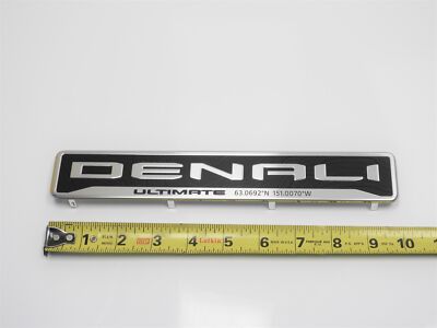 GMC Denali Ultimate Emblem Rear Left or Right 10" x 1-5/8" | eBay