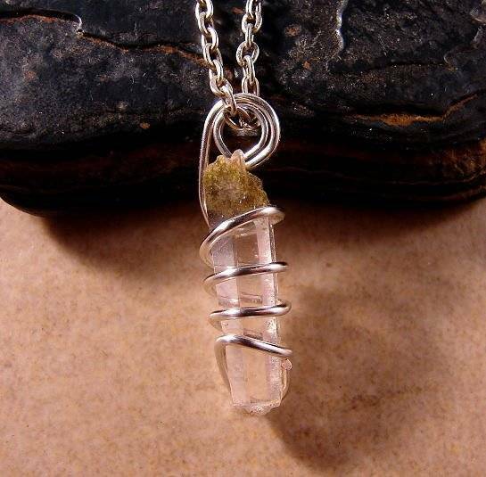 DELPHI ORACLE QUARTZ PENDANT SILVER COPPER MAGIC INCREASE SPIRITUALITY ...