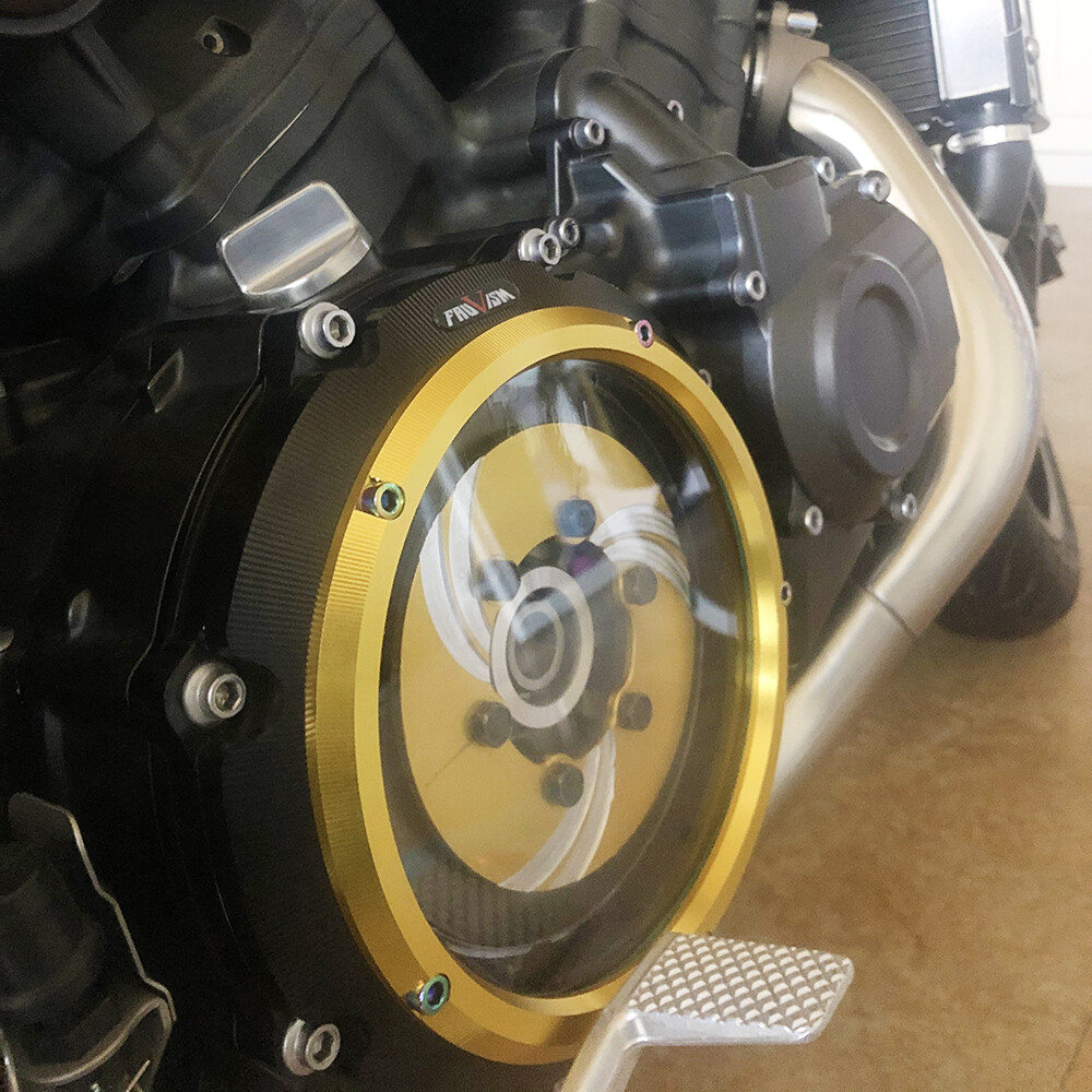 Clear Clutch Cover & Spring Retainer R For Yamaha Vmax 1700 2009-2020 ...