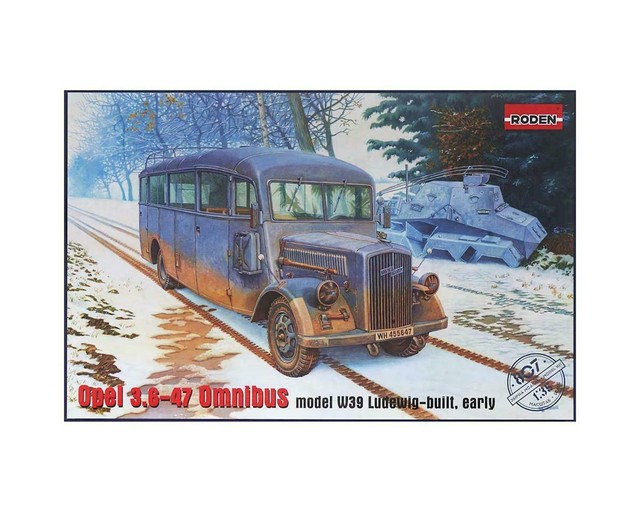 OPEL Blitz 3.6 - 47 Omnibus W39 Ludewig 1/35 Scale Plastic Model Kit ...