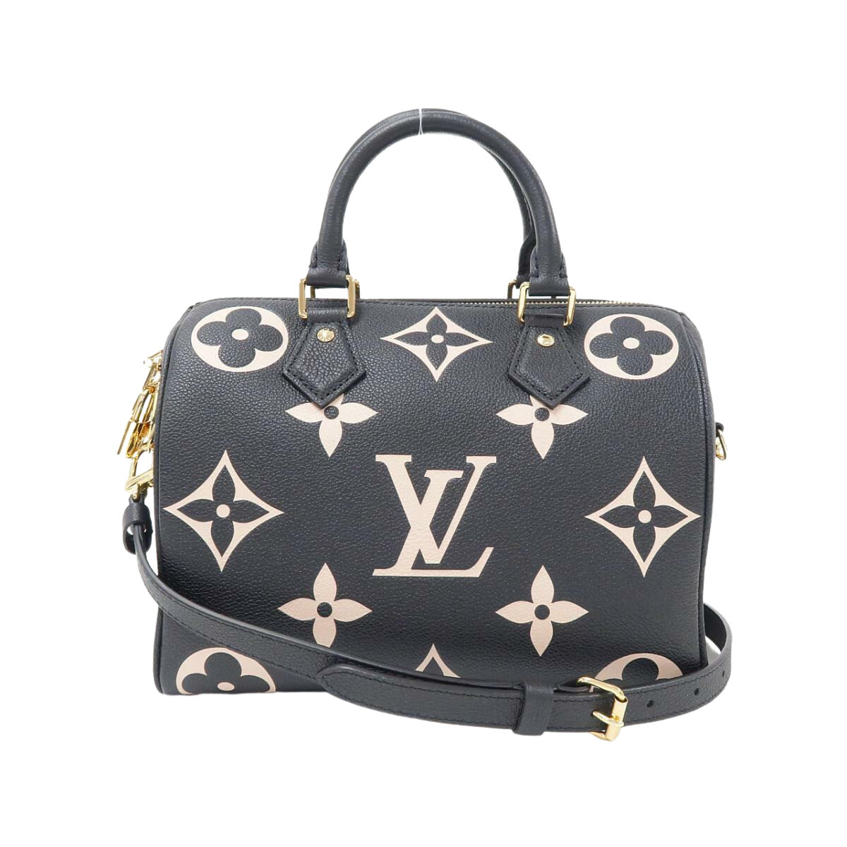 Louis Vuitton Speedy Shoulder Bag 25 Black Leather for sale online | eBay