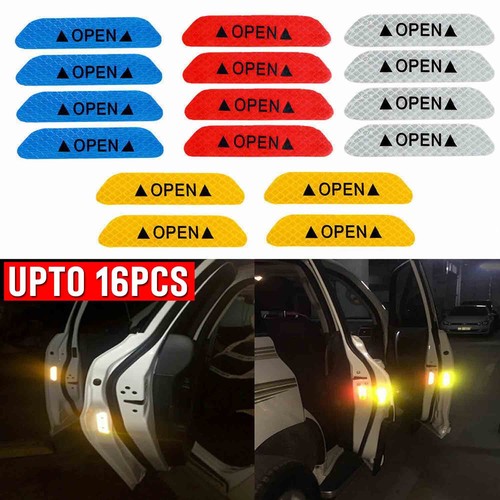 Car Door Open Sticker – Reflective Tape Safety Warning Auto Decal Door ...