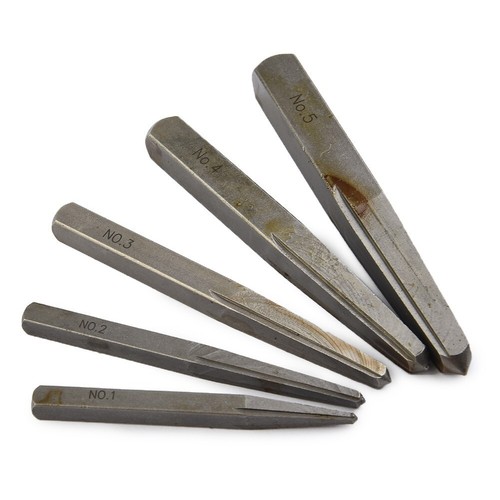 Reliable Bolt Extractor Drill Bit Set 5Pcs Square Shank Extractors for ...
