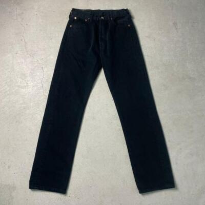 00s British Levi's Euro 501 Black Denim Pants Straight Mens 00s British Levi's Euro 501 Black Denim Pants Straight Mens
