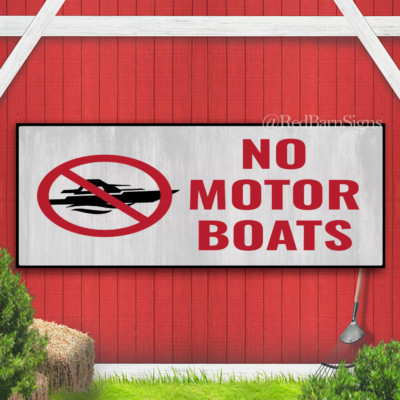 No Motor Boats Marina Quayside Signage Indoor Outdoor Banner Sign | eBay
