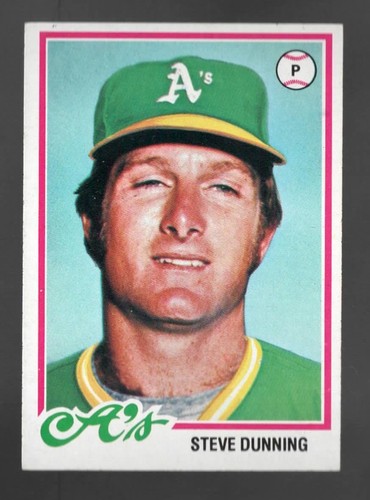 1978 Topps Steve Dunning Oakland Athletics #647 Near Mint or Better | eBay