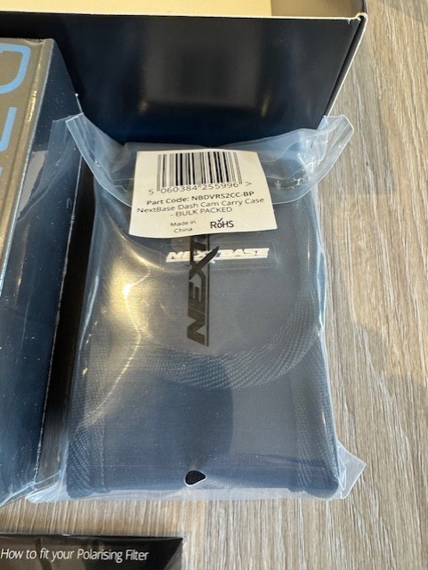 Nextbase 222G GPS Car Dash Cam inc 32GB SD Card, Case & Polarising ...