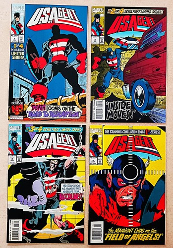 US Agent #1-4 Marvel Comic Book Complete Set Thunderbolts Johnny Walker ...