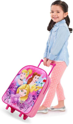 Childrens Disney Princess Wheeled Trolley Backpack Suitcase Cabin ...