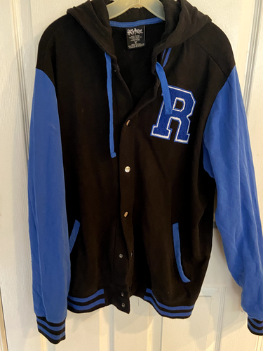 Harry Potter Ravenclaw Logo Lightweight Varsity Jacket Button Up XL | eBay