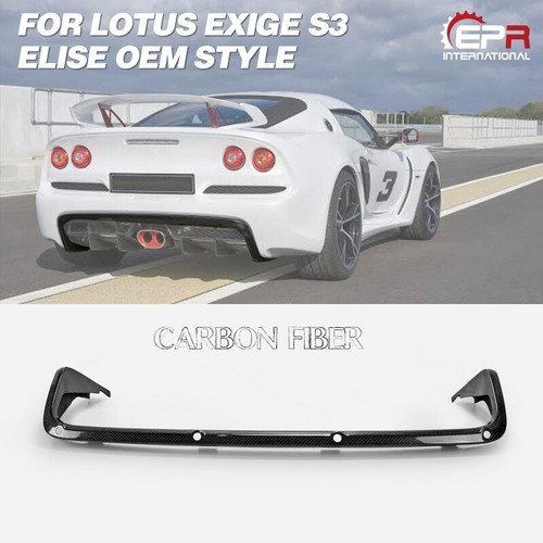 For 04-11 Lotus Exige S3 Elise OE Style Carbon Fiber Glossy Rear Lip ...