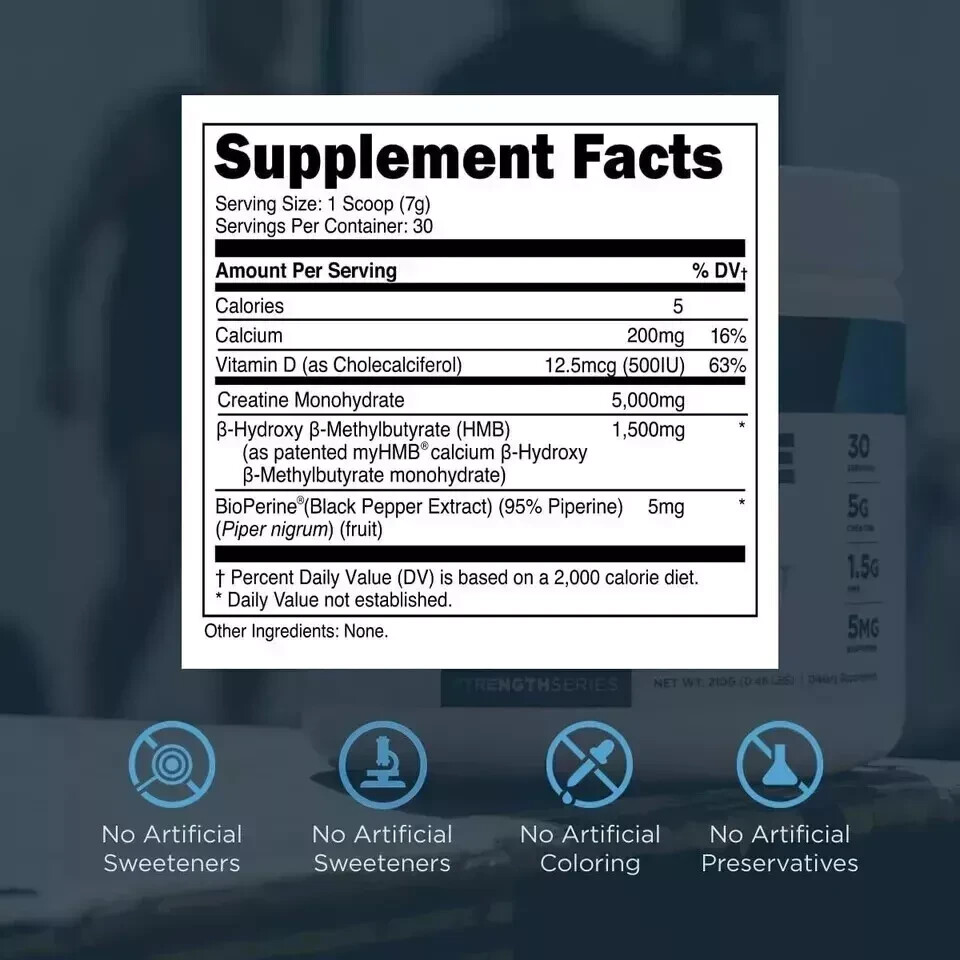 Transparent Labs Creatine HMB - Creatine Monohydrate Strawberry ...