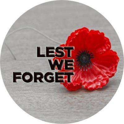 Poppy Day Lest We Forget Remembrance Car Decal Vinyl Sticker For Bumper ...