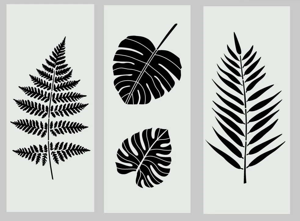 Leaves Stencil Patterns