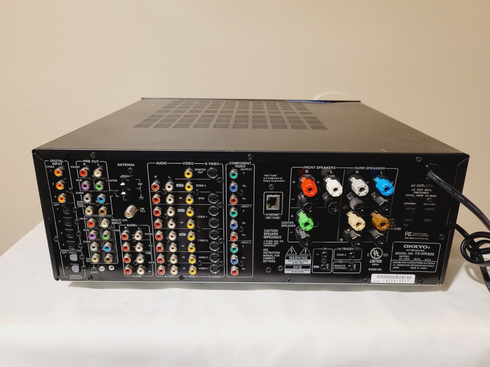 Onkyo TX-NR900 Stereo Home AV Receiver Dolby THX Tested Works Great for ...