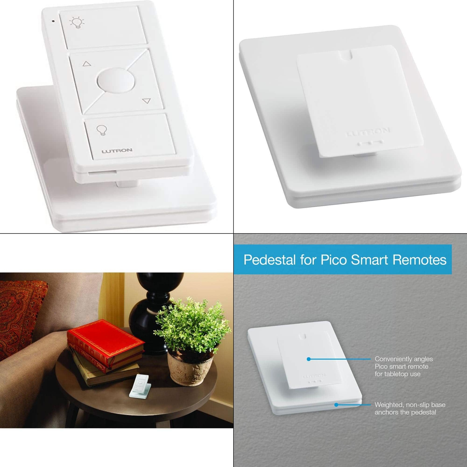 Caseta Wireless Pedestal For Pico Remote, White | Lutron Remote ...