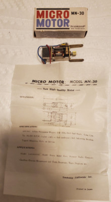 Tradeship 12V DC Train Motor MN-30 Micro Motor Boat Slot Car New Old ...