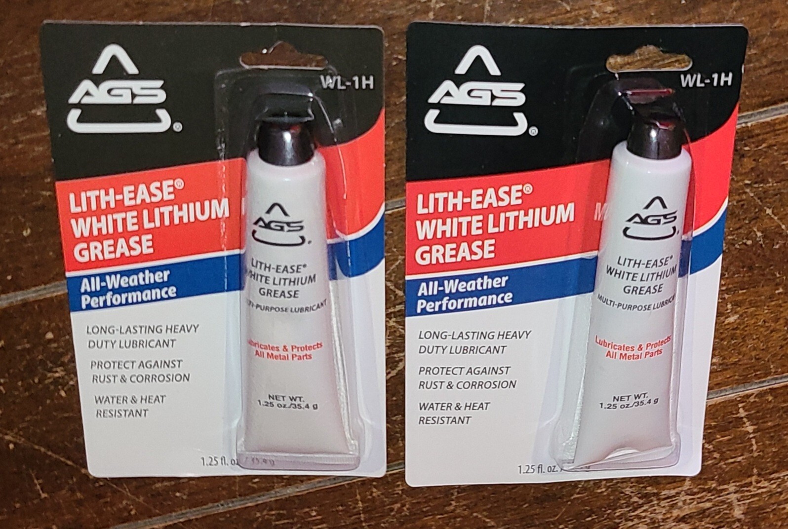 Lot of 2 AGS Lith-Ease White Lithium Grease 1.25oz Multi-Purpose Lubricant WL-1H | eBay