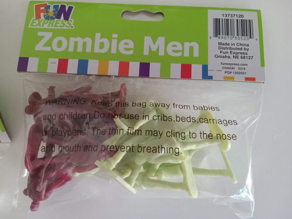 Zombie Men Living Dead Walking BIG LOT Horror Undead Monster Halloween ...