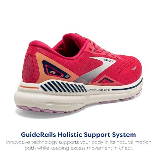 BROOKS WOMEN’S ADRENALINE GTS 23 SUPPORTIVE SHOE-RASPBERRY/PAPAYA/BLUE ...