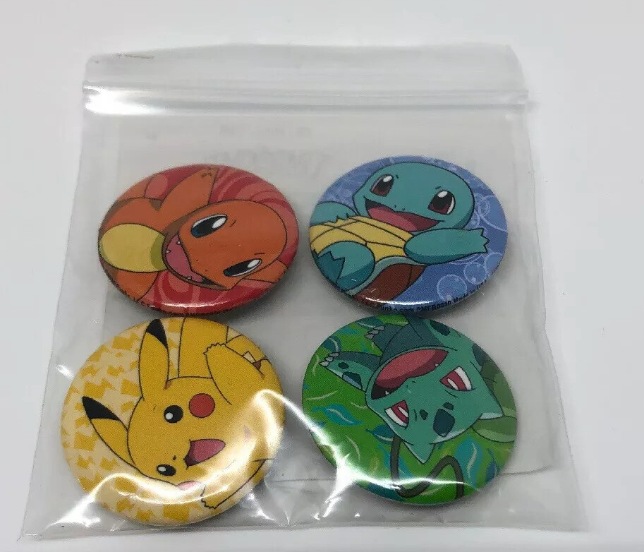 Funko Pop Pokemon Button Set & Stickers GameStop Exclusive | eBay
