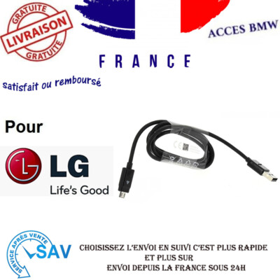 Cable USB Data et charge pour LG E610 Optimus L5 / E900 Optimus 7 ...