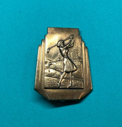 Vintage Ladies Golf Hole in One Medal Award Pin Presented by Royal Golf ...