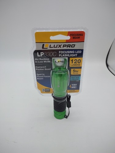 LUX PRO LP830C Focusing LED Flashlight 120 Lumens 50m Beam Water ...