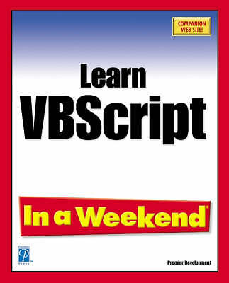 Learn VB Script in a Weekend by Jerry Lee Ford (Paperback, 2002) for ...