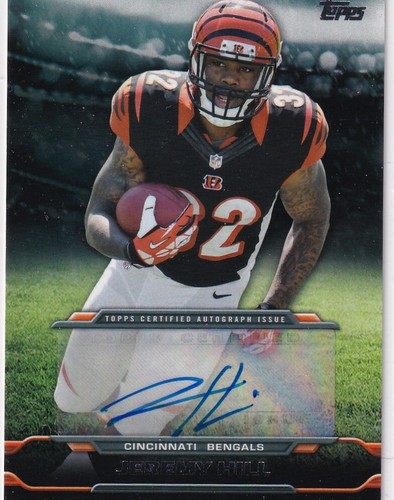 JEREMY HILL 2014 Topps Signatures #TAJH RC Bengals | eBay