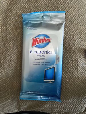 Windex Electronics Wipes Screen Cleaner Streak Free Shine Pre Moistened ...