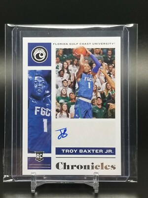 2021-22 Chronicles Draft Picks Auto Troy Baxter Jr. Mint Rookie Card # ...
