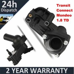 Thermostat + Housing For Ford Focus Transit Connect Mondeo 1.8 Turbo ...