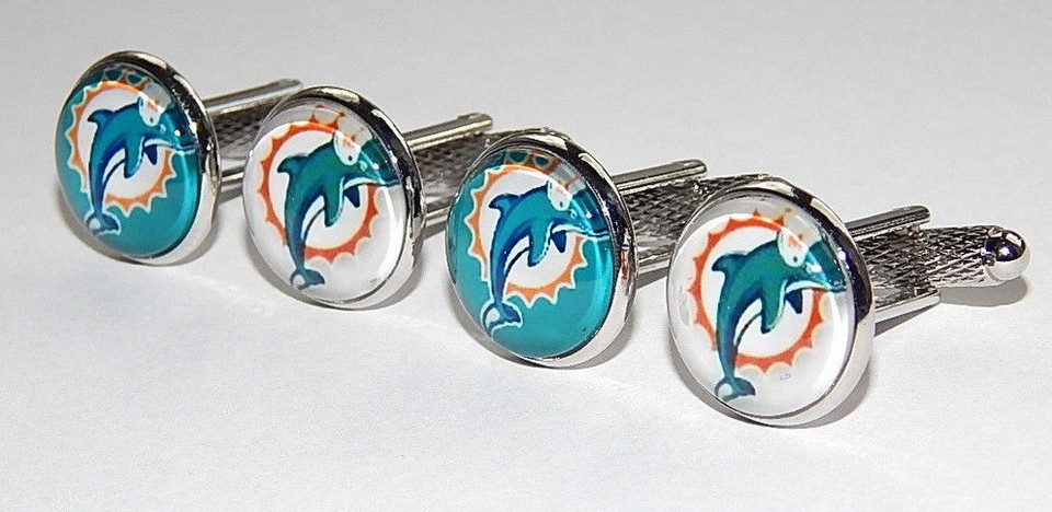 Miami Dolphins NFL football logo cufflinks football sports team ...