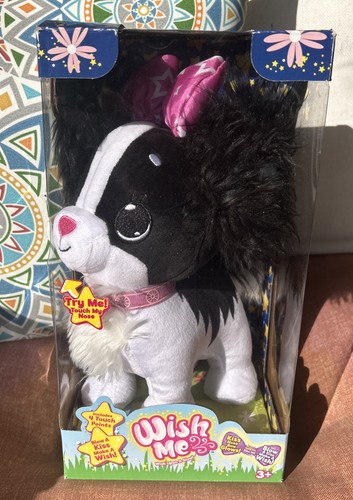 Wish Me Pets - Light Up LED Plush Stuffed Animals - Fluffy Black ...