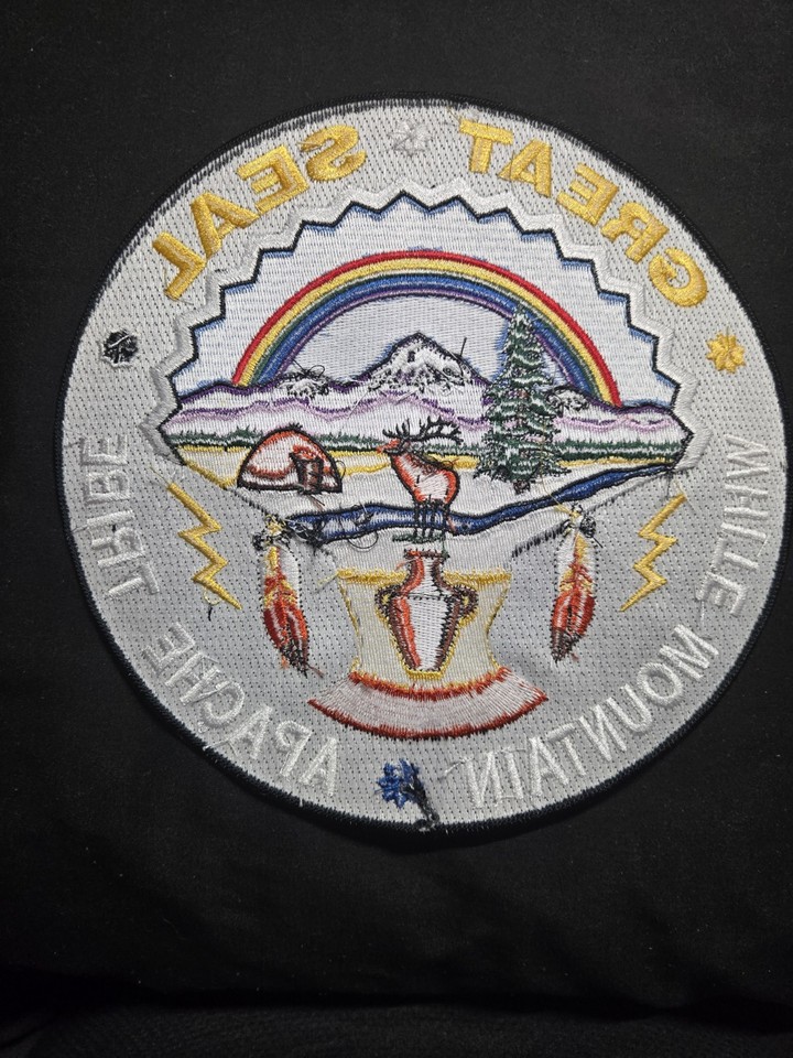 Beautiful Colorful White Mountain Apache Tribal Seal Patch | eBay