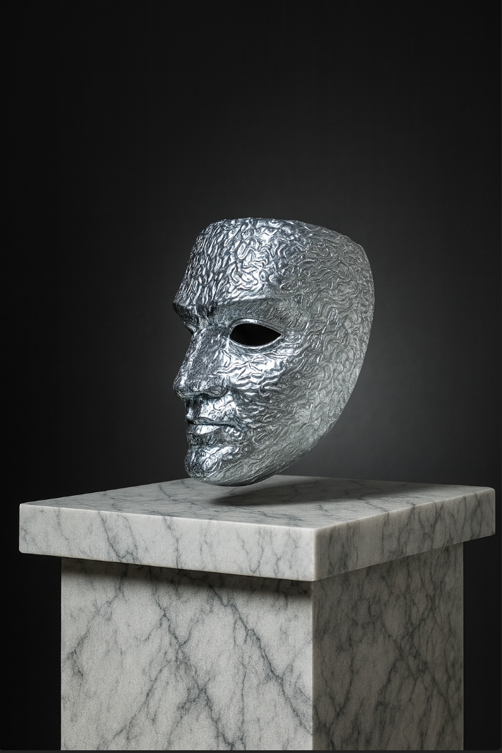 King Baldwin IV Kingdom of Heaven 1:1 Replica Silver Silk Mask Cosplay ...