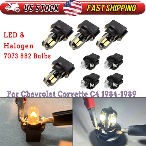 For 84-89 C4 CORVETTE LED DASH INSTRUMENT CLUSTER BULBS 7073 882 ...