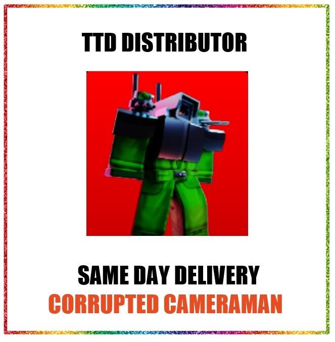 Toilet Tower Defense - Corrupted Cameraman - Check Photo - Roblox ...