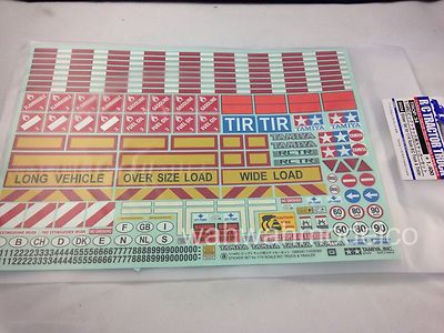 Tamiya Sticker Set for 1/14 Scale R/C Truck & Trailer TAM56534 | eBay