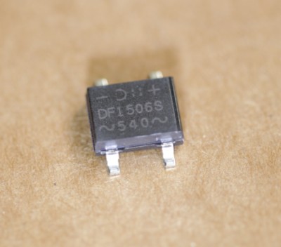 100PCS DF1506S Diode Bridge Rectifier Single Phase GPP 600V 1.5A DF-S ...