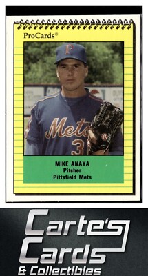 Mike Anaya 1991 ProCards #3414 Pittsfield Mets | eBay