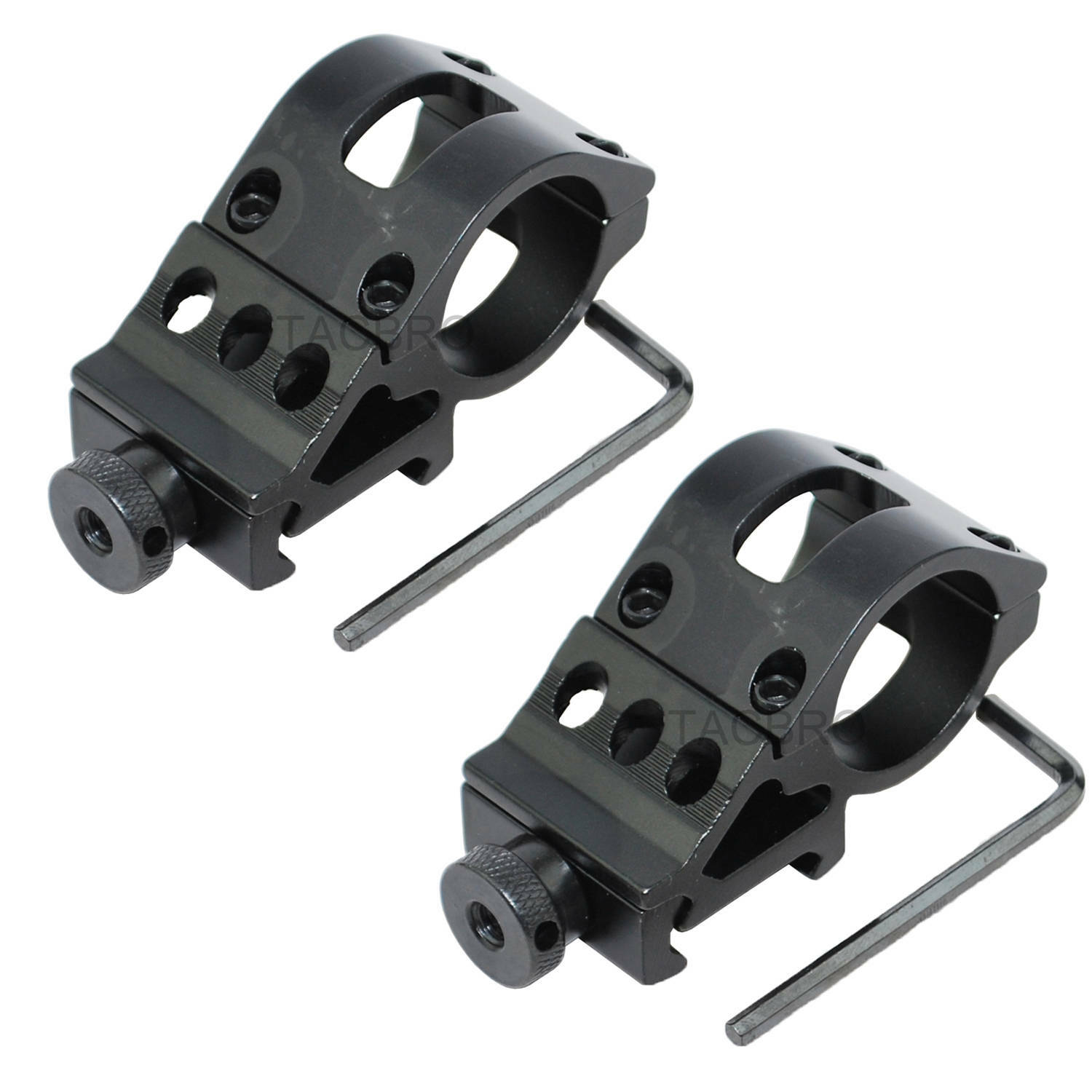 2 x 45 Degree Offset 1" Flashlight Picatinny Light Laser Mount (Pack of ...