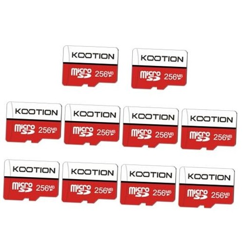 256MB Micro SD Cards 10-Pack, Mini Flash Memory Card C4 Low 256MB x10 ...