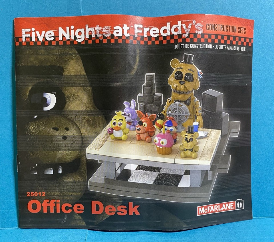 Mcfarlane Five Nights At Freddy’s FNAF Office Desk Set 12811 COMPLETE ...