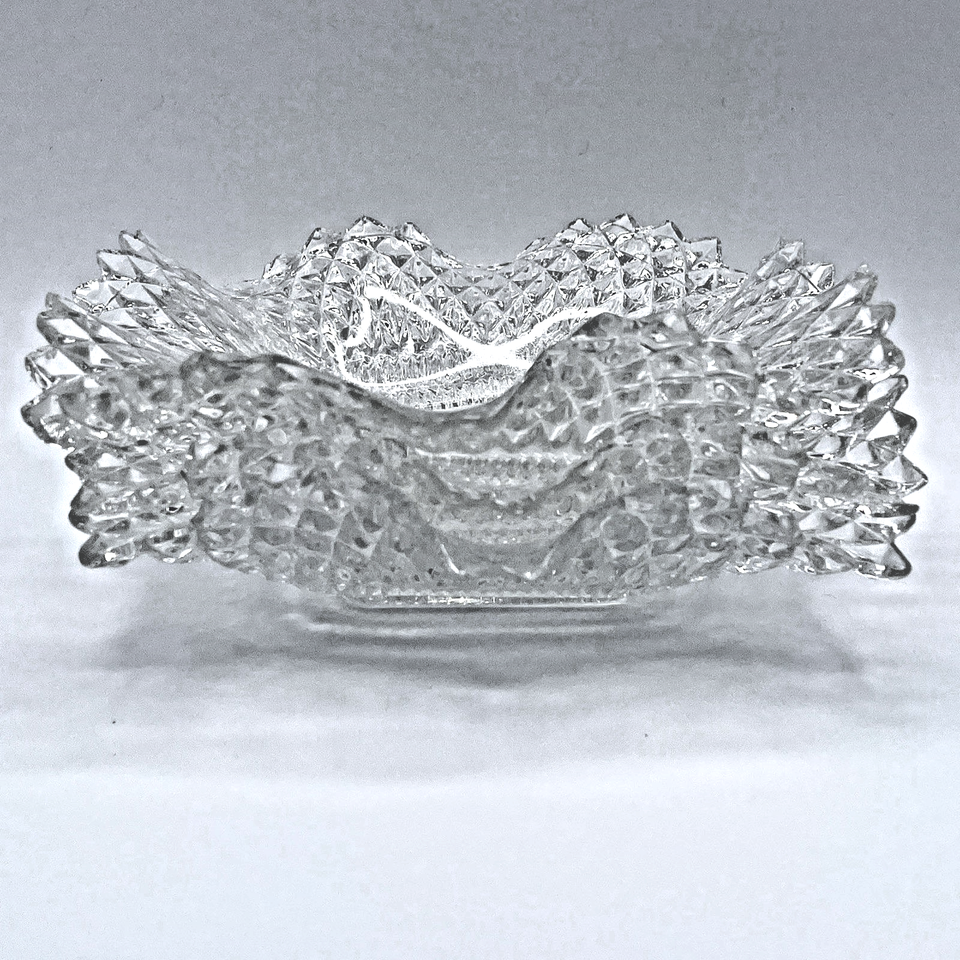 Coffee Tea Serving Set Indiana Glass Diamond Point Creamer Sugar Candy ...
